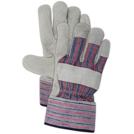 Magid DuraMaster Standard Cow Split Palm wRubberized Cuff, 12PK TB727IE | Zoro